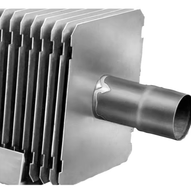 DELLOK Fin Tube Welding Machine with 24 Embedded Fins Solid Serrated ...